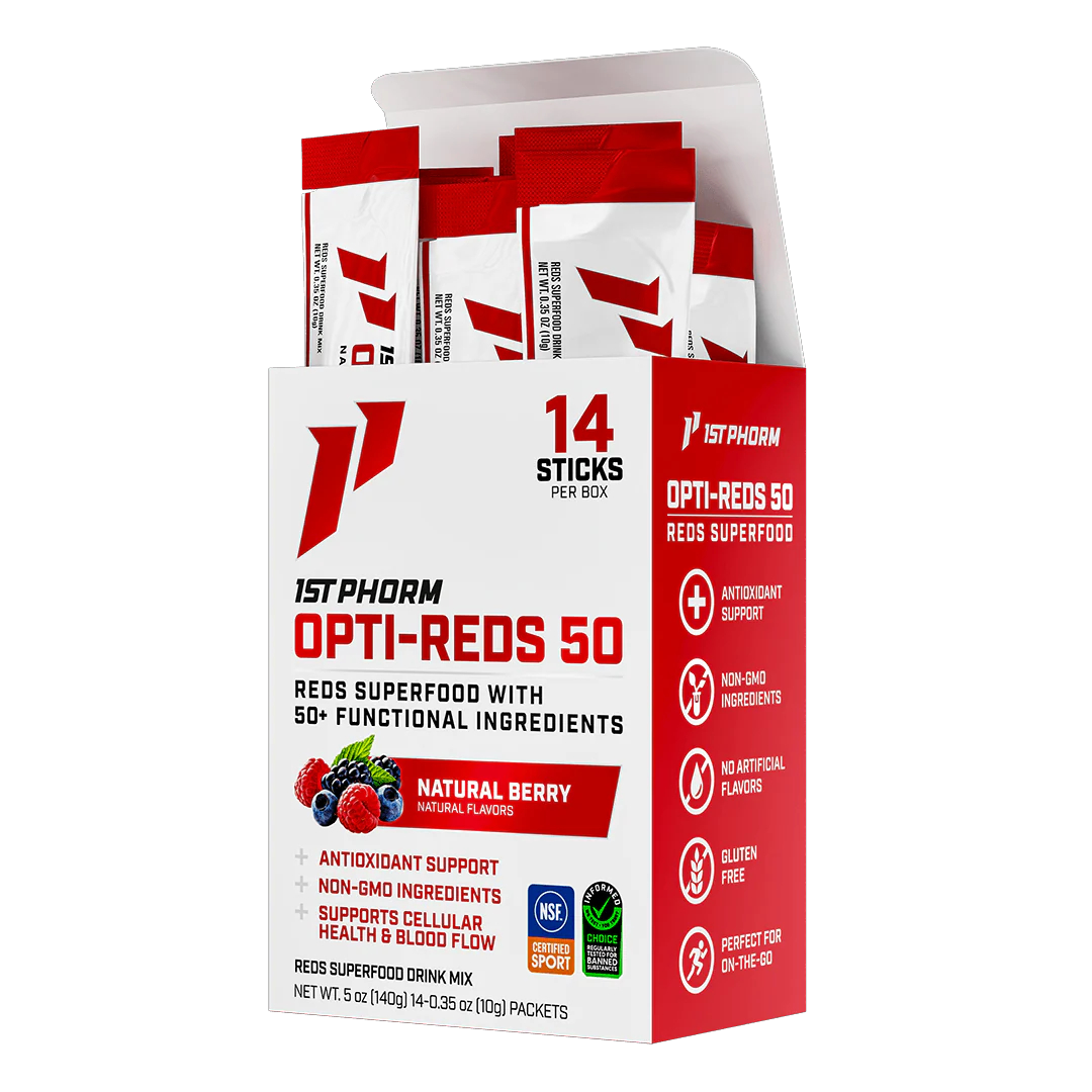 Opti-Reds 50 Stick Packs, Natural Berry